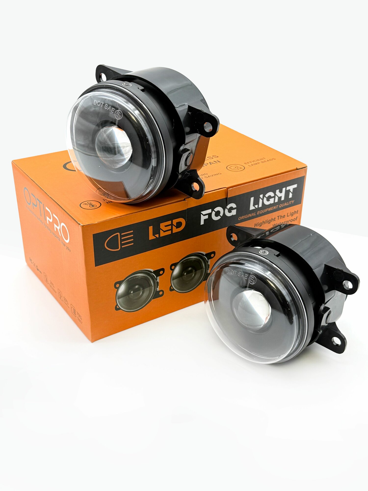 Светодиодные Bi-LED птф с линзой на Nissan Note 2005-2012 / led противотуманки для Ниссан Ноте