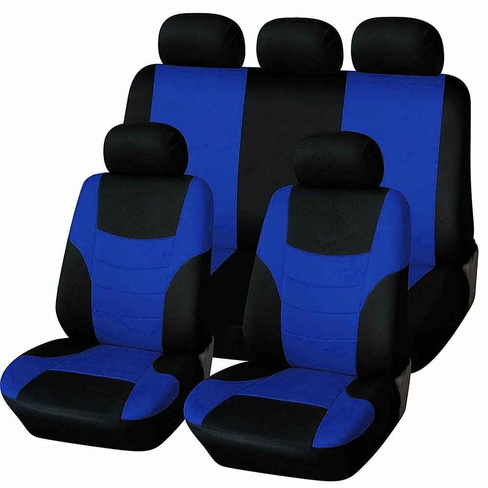 Чехол на 5-местное автомобильное сиденье из полиэфирного волокна с чехлом на подголовник