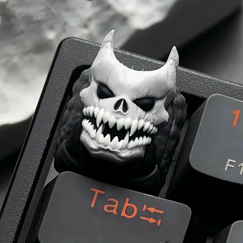 Артизанский кейкап - Монстр №8, смоляной кейкап ручной работы, 1U, Cherry профиль для механической клавиатурыtaoyiji