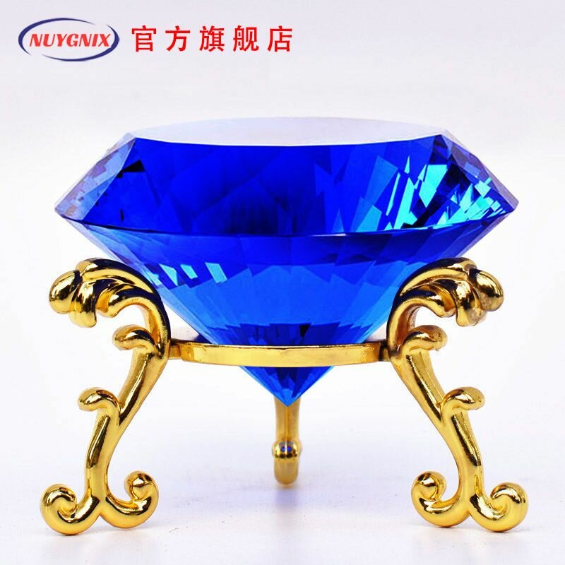 Игрушка из драгоценных камней, кристалл, цветной камень, детский алмаз, прозрачный, 5 см, большой стеклянный кристалл, украшение, подарок для детей