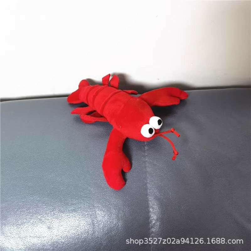 Интернет-красное милое моделирование раков плюшевые игрушки мультфильм кукла омар рюкзак 14 см омар (без брелка)