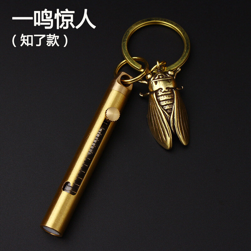 Мини-резак для бумаги из латуни, портативный складной нож для улицы, многофункциональный нож-брелок, нож для открывания упаковок, другое