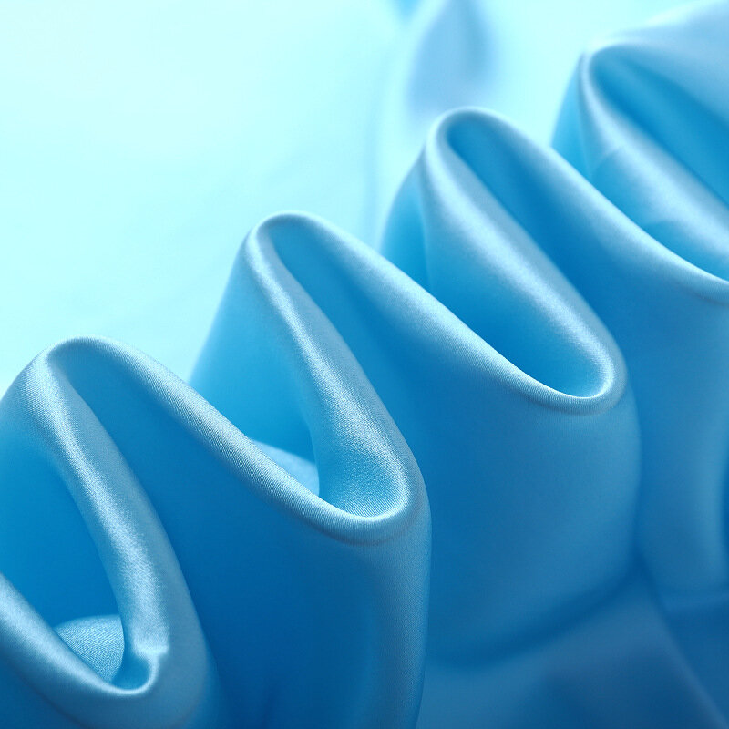 Простой креп-сатин 16/19 монме, ширина 114 см, 100% шелк тутового дерева, полный шелковый материал для оптовой одежды