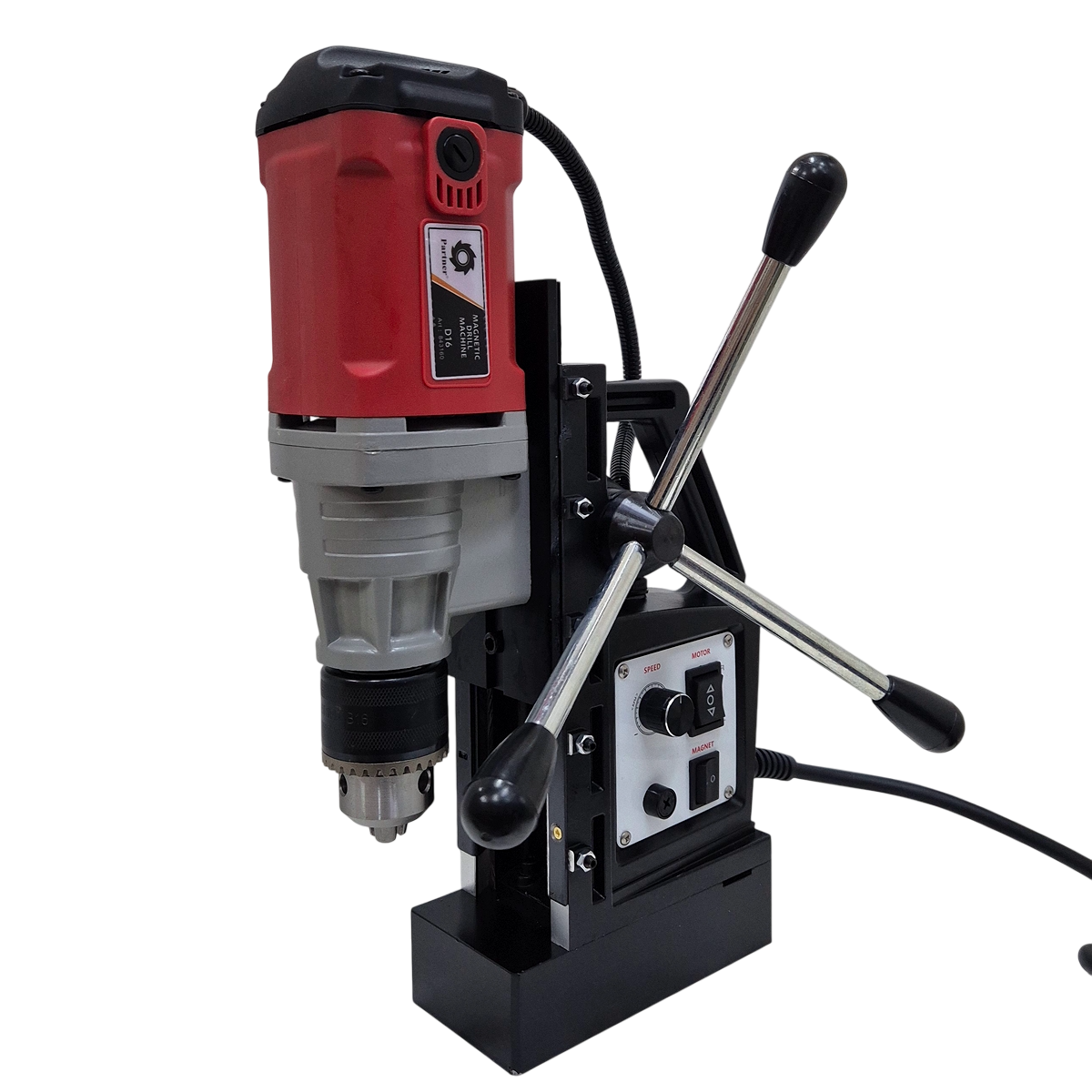 Магнитный сверлильный станок диаметр спирального сверла до 16 мм, Partner D16
