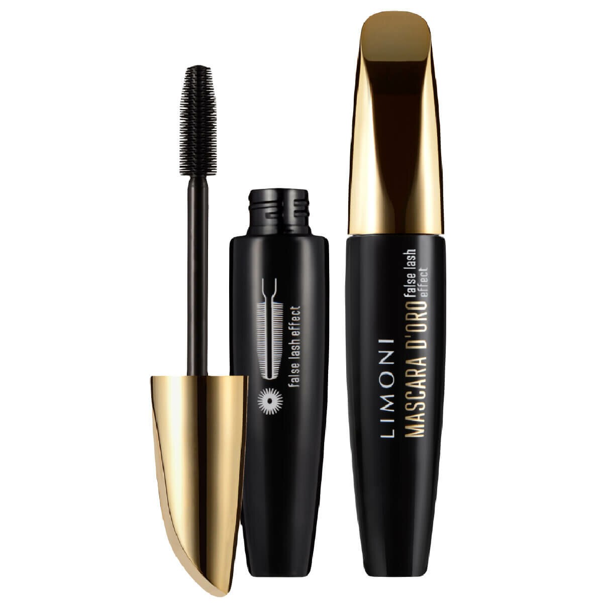 Тушь эффект накладных ресниц черная, Limoni