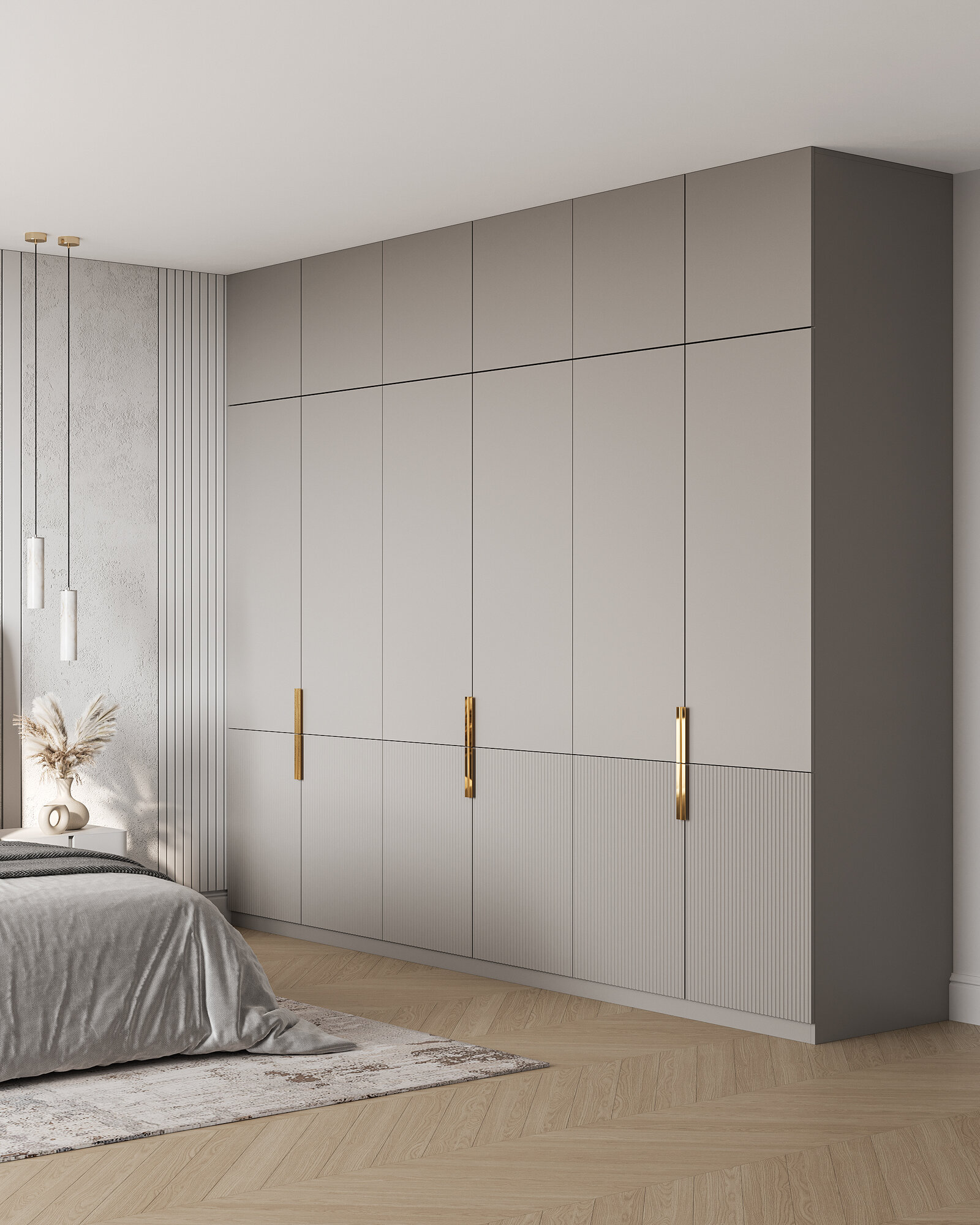 Шкаф Николь распашной большой МДФ в спальню, детскую, модульный