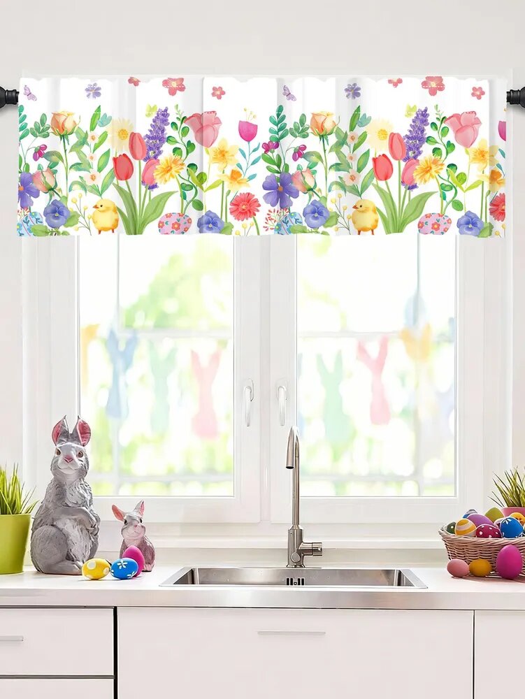 Ламбрекен портьера 139х46 см разноцветный