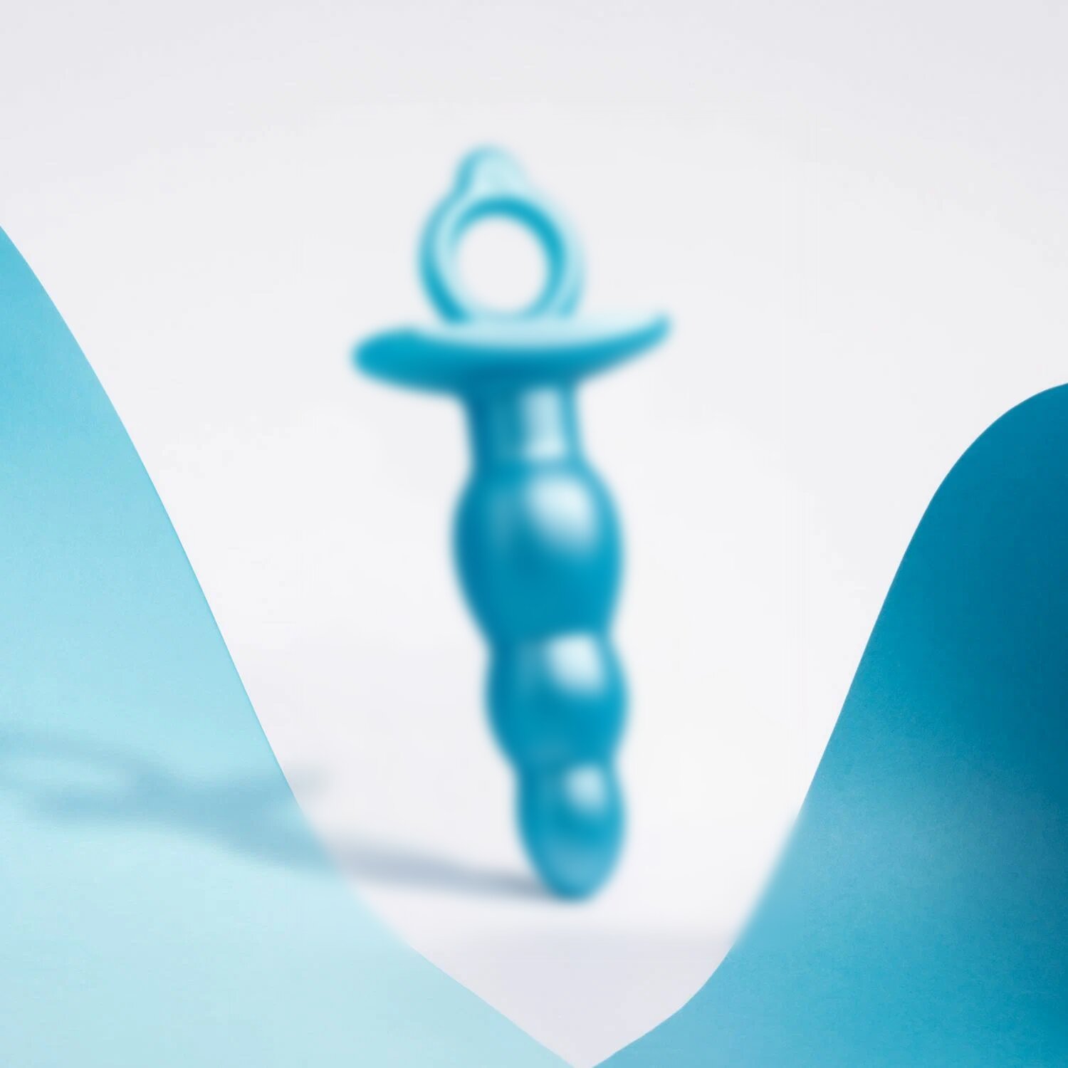 Анальная елочка b-Vibe BOUNCE PLUG, силикон, водонепроницаемая, гипоаллергенная, голубая