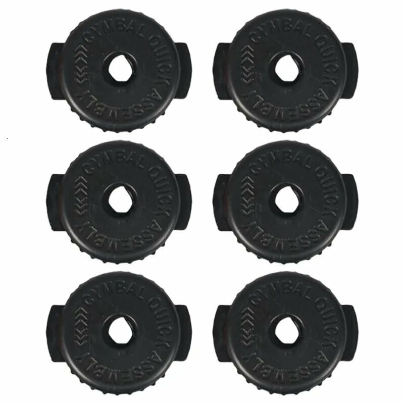 Комплект быстросъёмных силиконовых гаек для тарелок, Черный