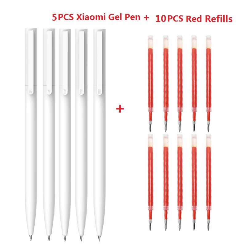 Гелевая ручка Xiaomi Mijia Mi 0,5 мм 5pen 10Red Ink