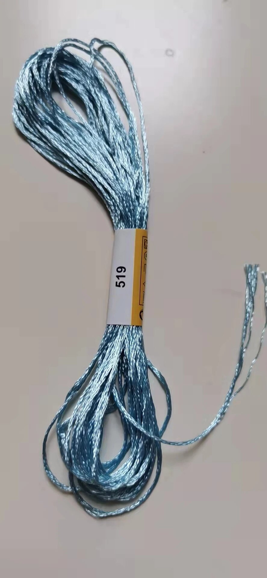 Vestone нити шелковые для вышивки, голубой, 519