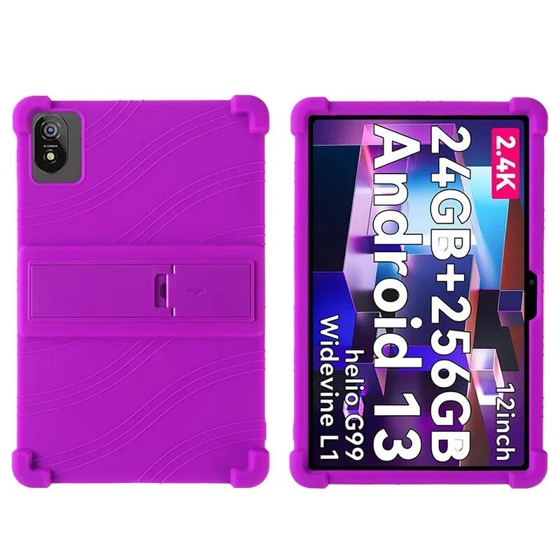 Чехол для Blackview Tab 18 12", силиконовый фиолетовый