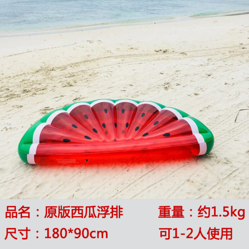Надувной водный плот в форме арбуза, ананаса, радужной пиццы, кактуса, плавающая кровать, плавательный круг, плавающая воздушная подушка-игрушка.