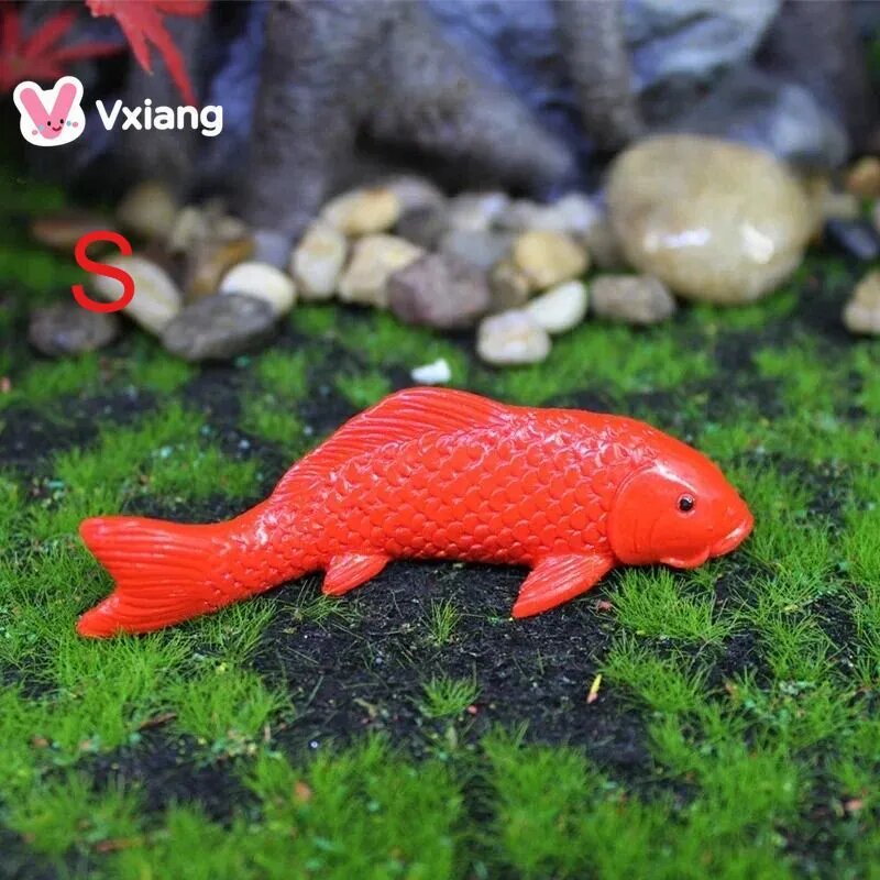 Реалистичные декоративные рыбки из смолы (карпы кои, для аквариума, миниатюра)
