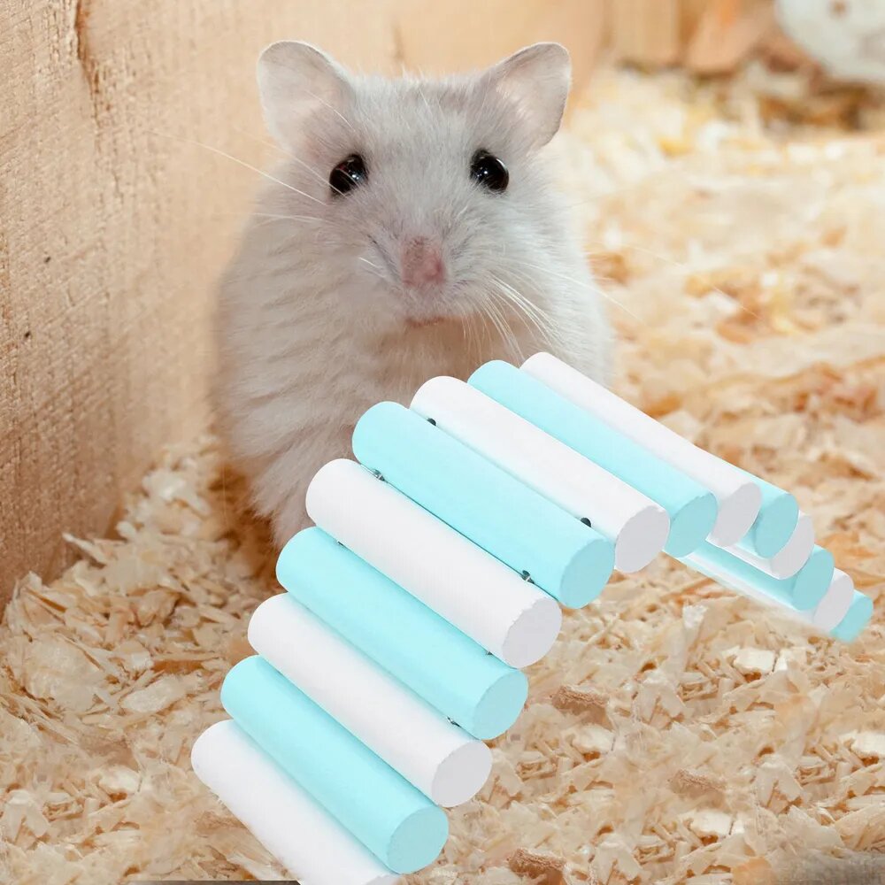 Деревянная многофункциональная лестница для грызунов, игрушка для клеток хомяков и шиншилл