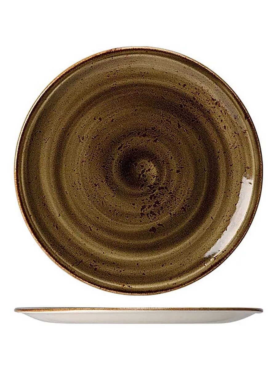 Тарелка пирожковая Steelite Craft Brown круглая, 15 см