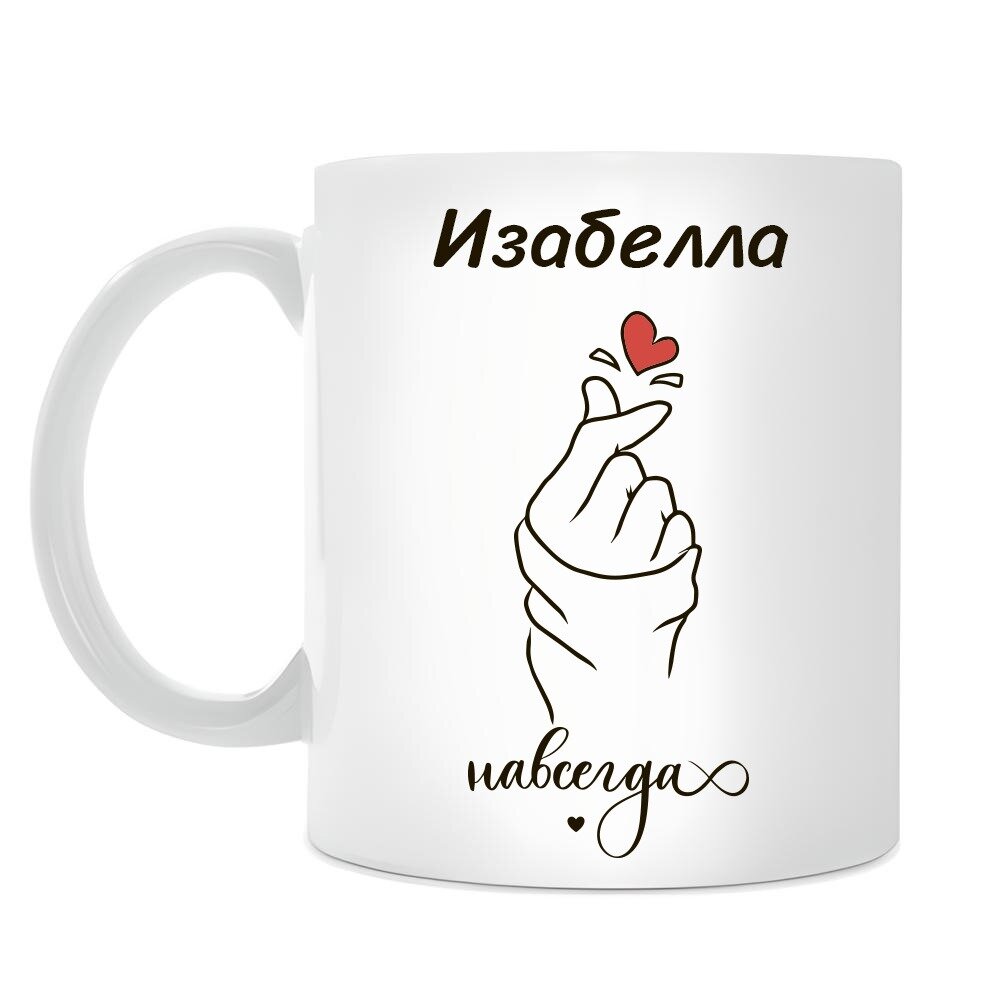 Кружка керамическая именная “Изабелла”
