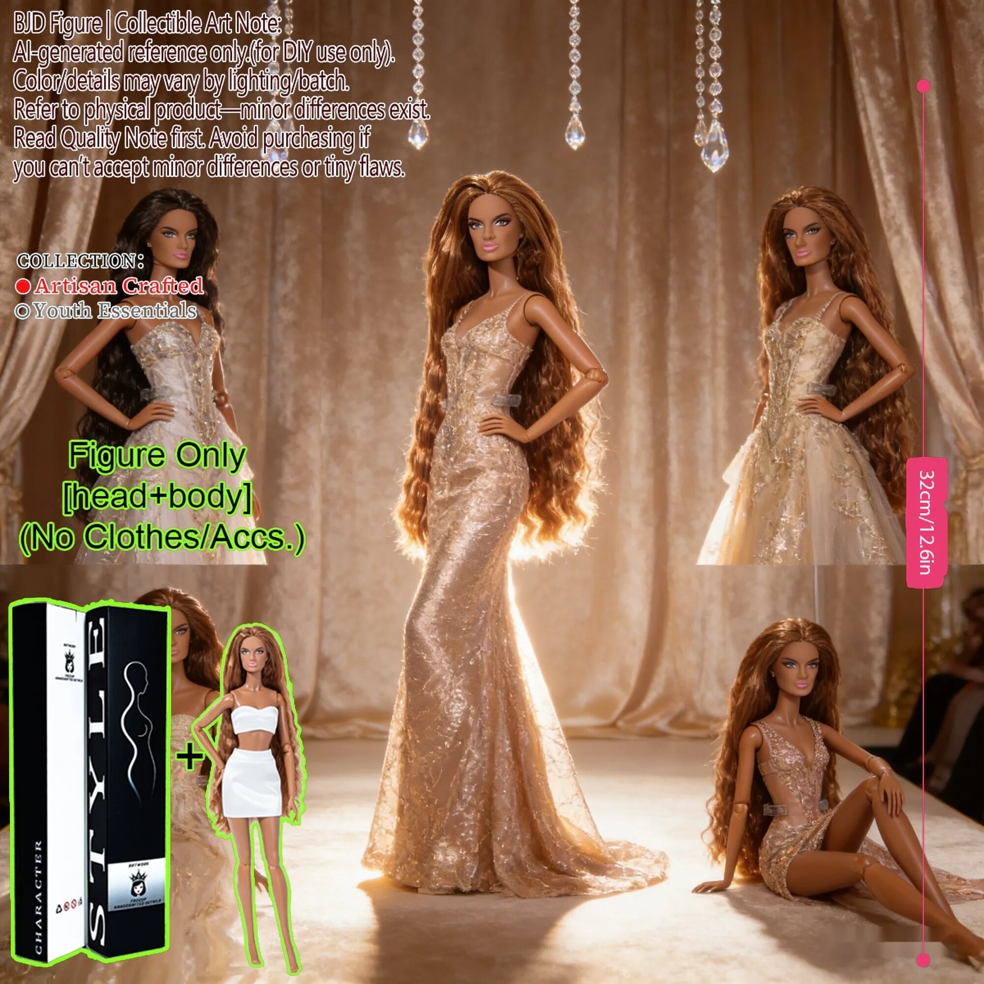 BJD кукла 12 дюймов пластик TypeD