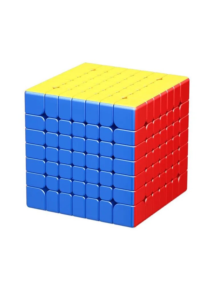 Большой Кубик Рубика 7x7x7 Головоломка для детей и взрослых из пластика красный и синий