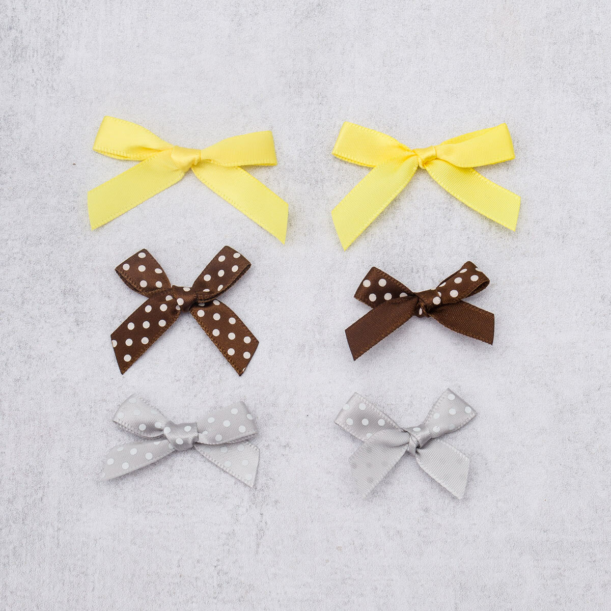 Набор пришивных бантиков №2, 40×28 мм, 3 цвета ассорти, 12шт