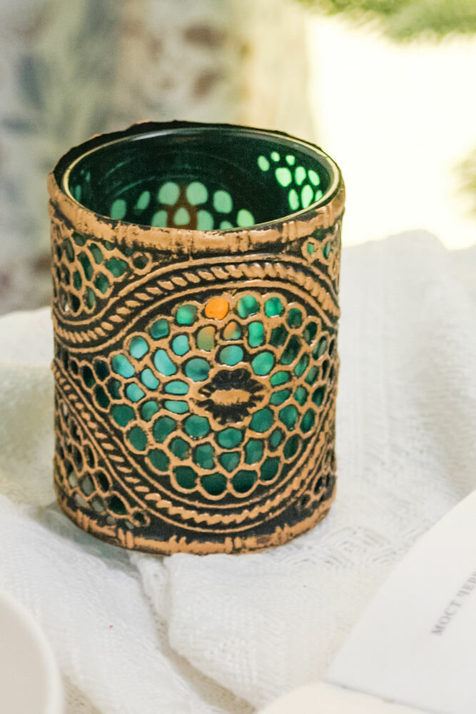 Декоративный подсвечник фальвайо, стекло, металл, 7 см, Goodwill FI10534