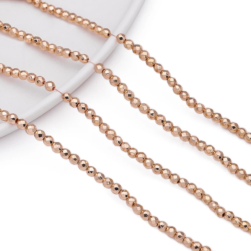 Бисер St.kunkka гематит 2/3/4 мм 2.5mm x 160Pcs, KC Golden