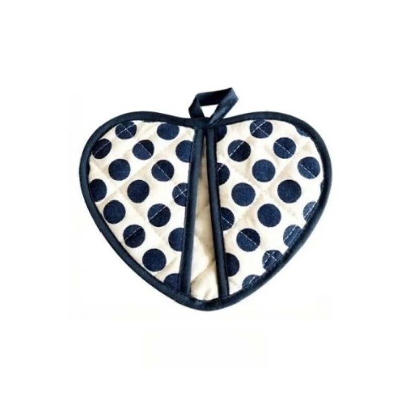 Теплоизоляционная подставка для выпечки в форме сердца blue