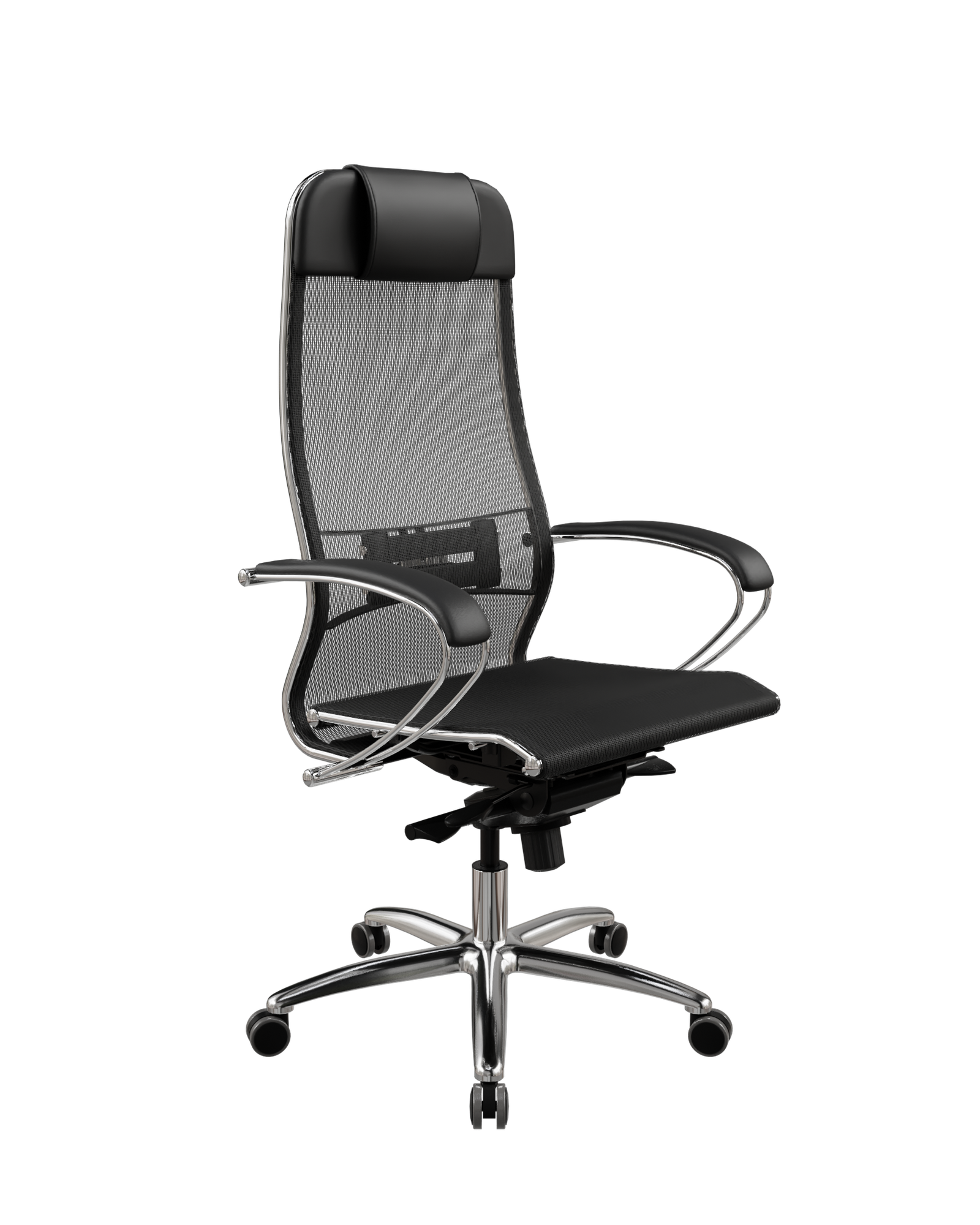 Компьютерное кресло METTA Samurai S-1, черное, с газлифтом, регулируемое, до 150 кг