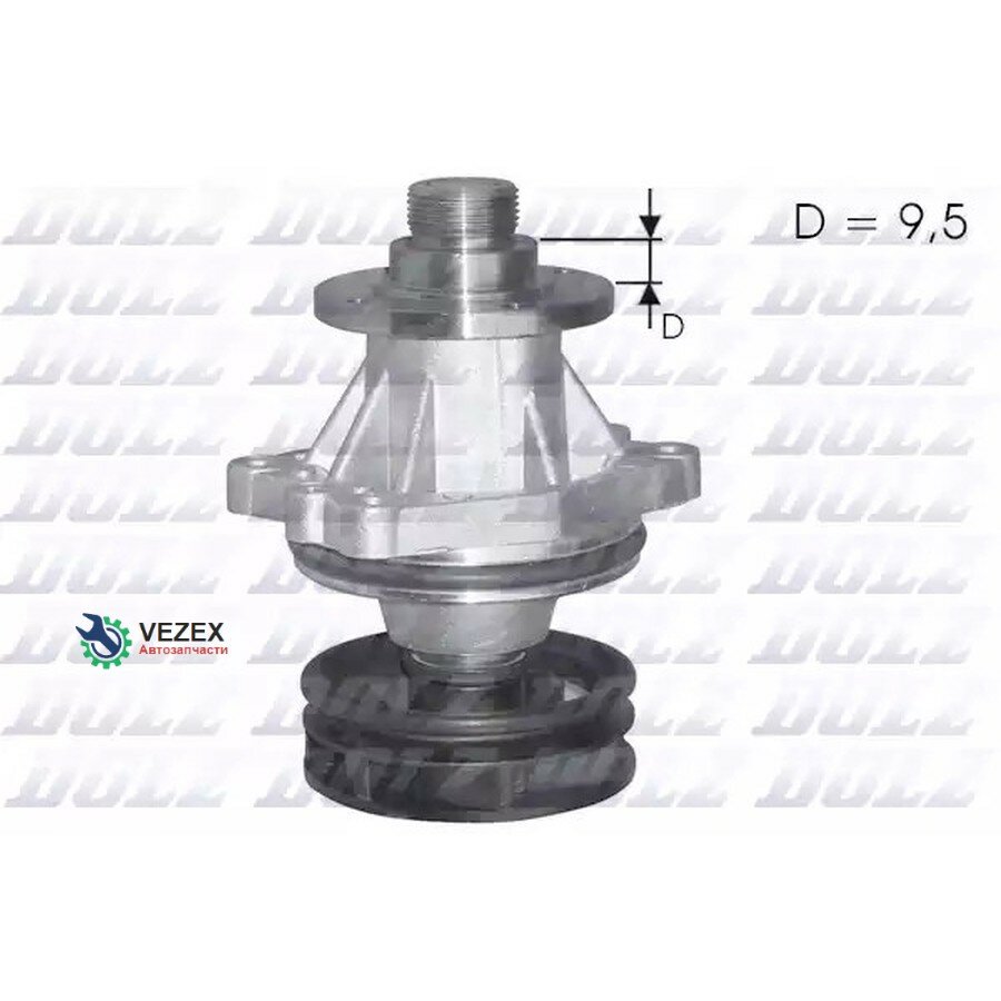 DOLZ B214 Насос водяного охлаждения BMW 320-328 E36/518/525 E34 M50/M52 89->