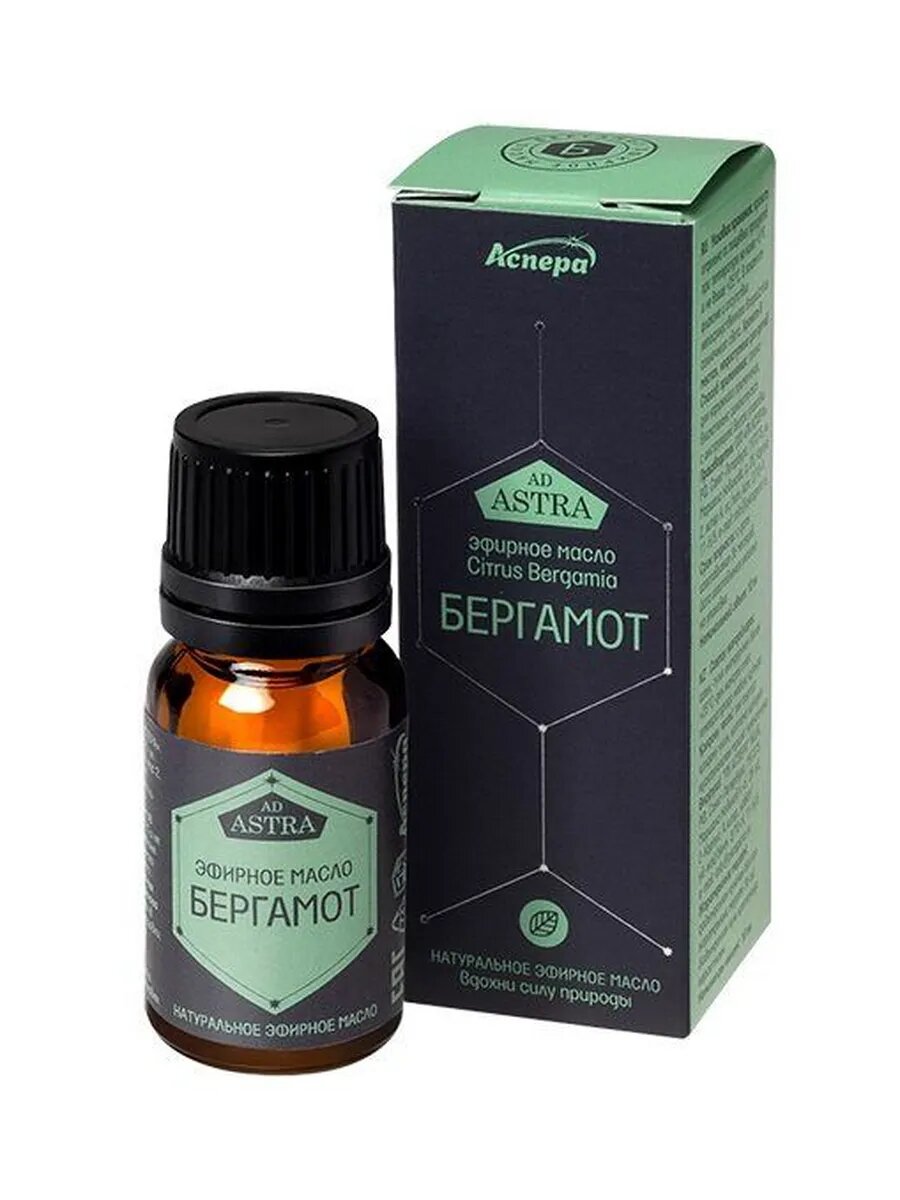 Масло эфирное Бергамот, масло эфирное, 10 мл, 1шт, Аспера