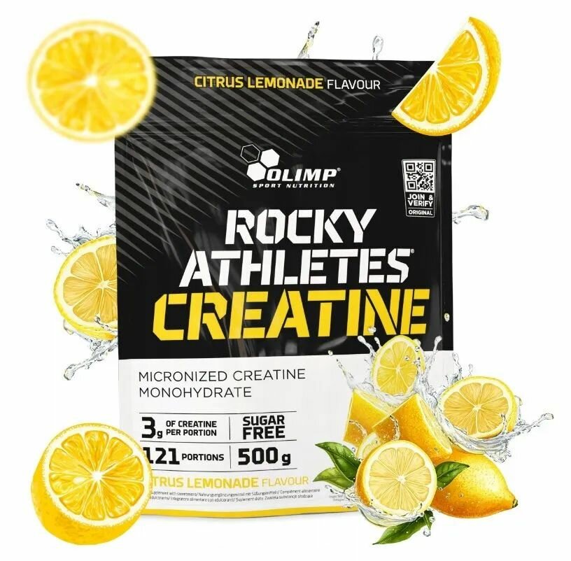 Olimp Rocky Athletes Creatine - Лимон 500 г.