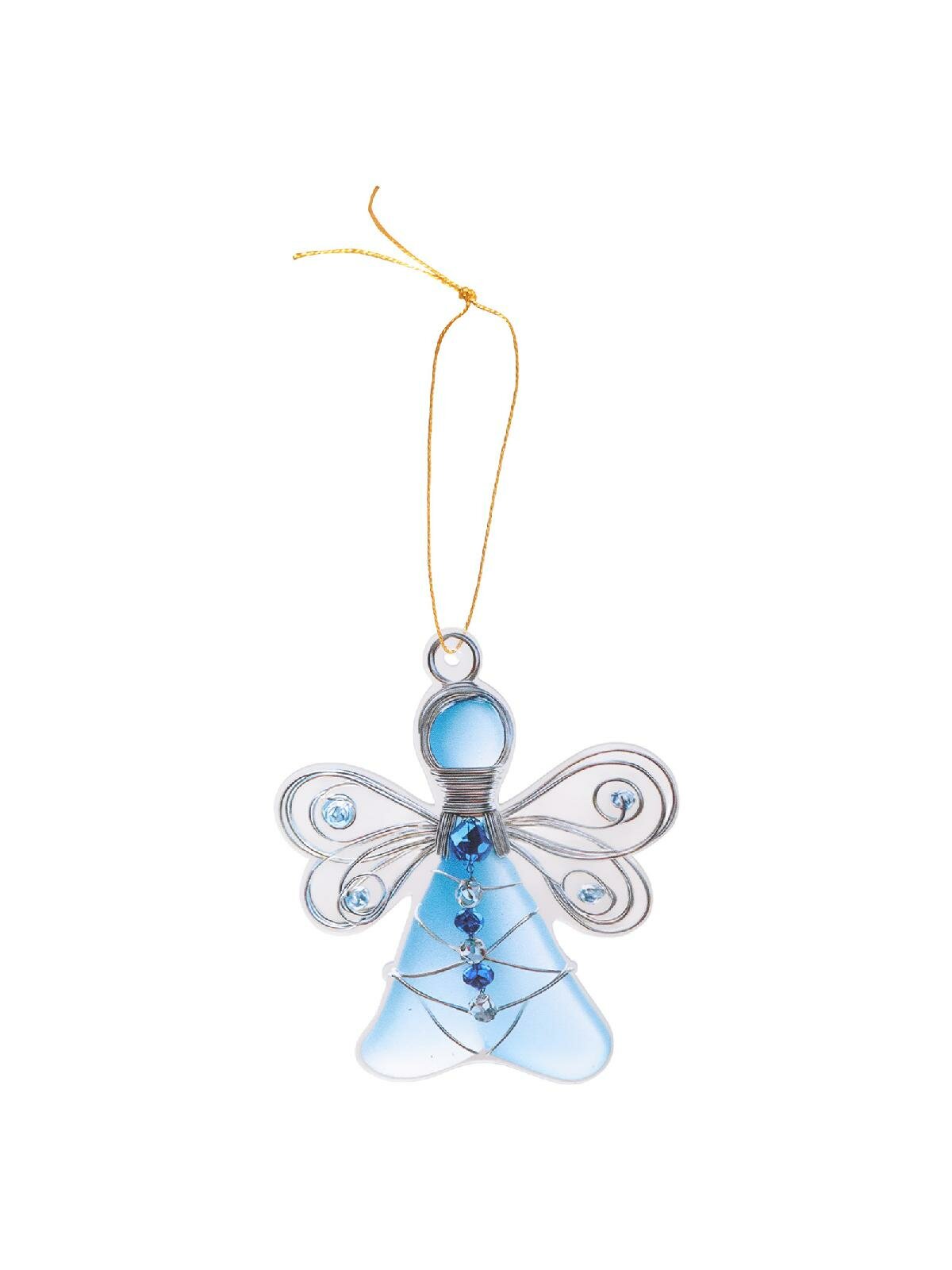 Элегантный 2D Акриловый Ангельский Праздничный акцент Прибрежное Пляжное Подвесное украшение