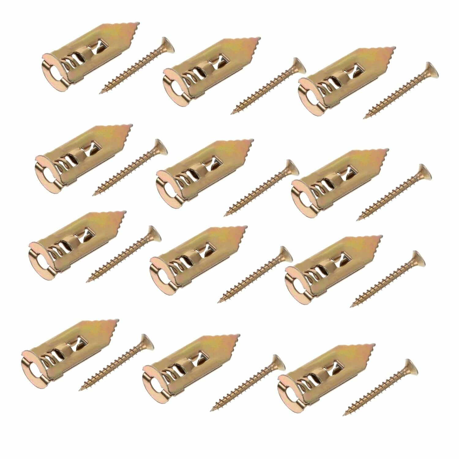 Практичный комплект анкеров для гипсокартона, 100 шт, набор расширительных винтов для стеновых анкеров