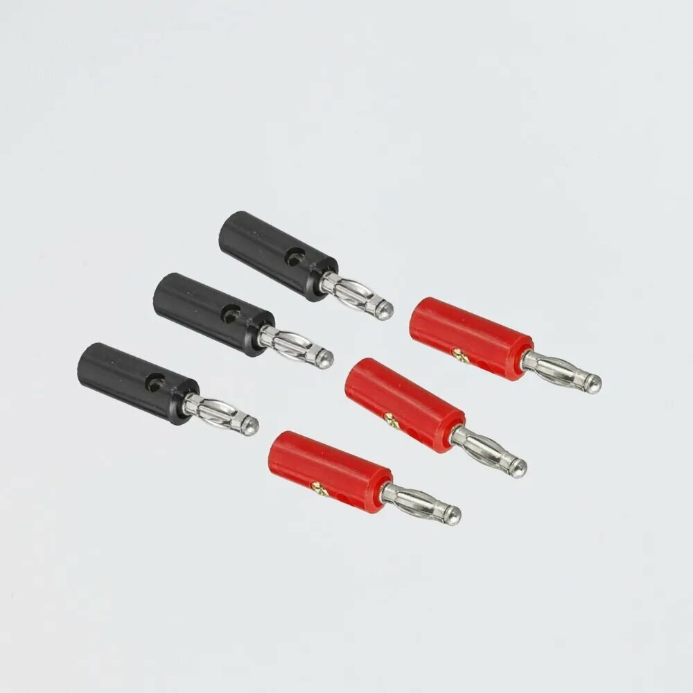 Аудиокабель BANANA/2.5 мм, 1 м, красный, черный