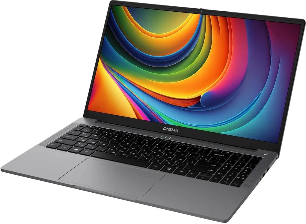 Ноутбук Digma EVE i5980 15/DN15CM-ADXW01/Intel Core M3 8100Y/16Gb/512Gb/15.6 FHD IPS/Win11Pro, серый