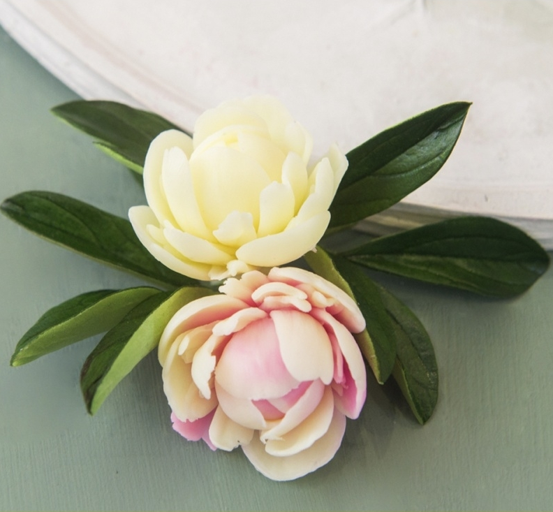 Силиконовая форма 3D "Роза пионовидная полураскрытая"