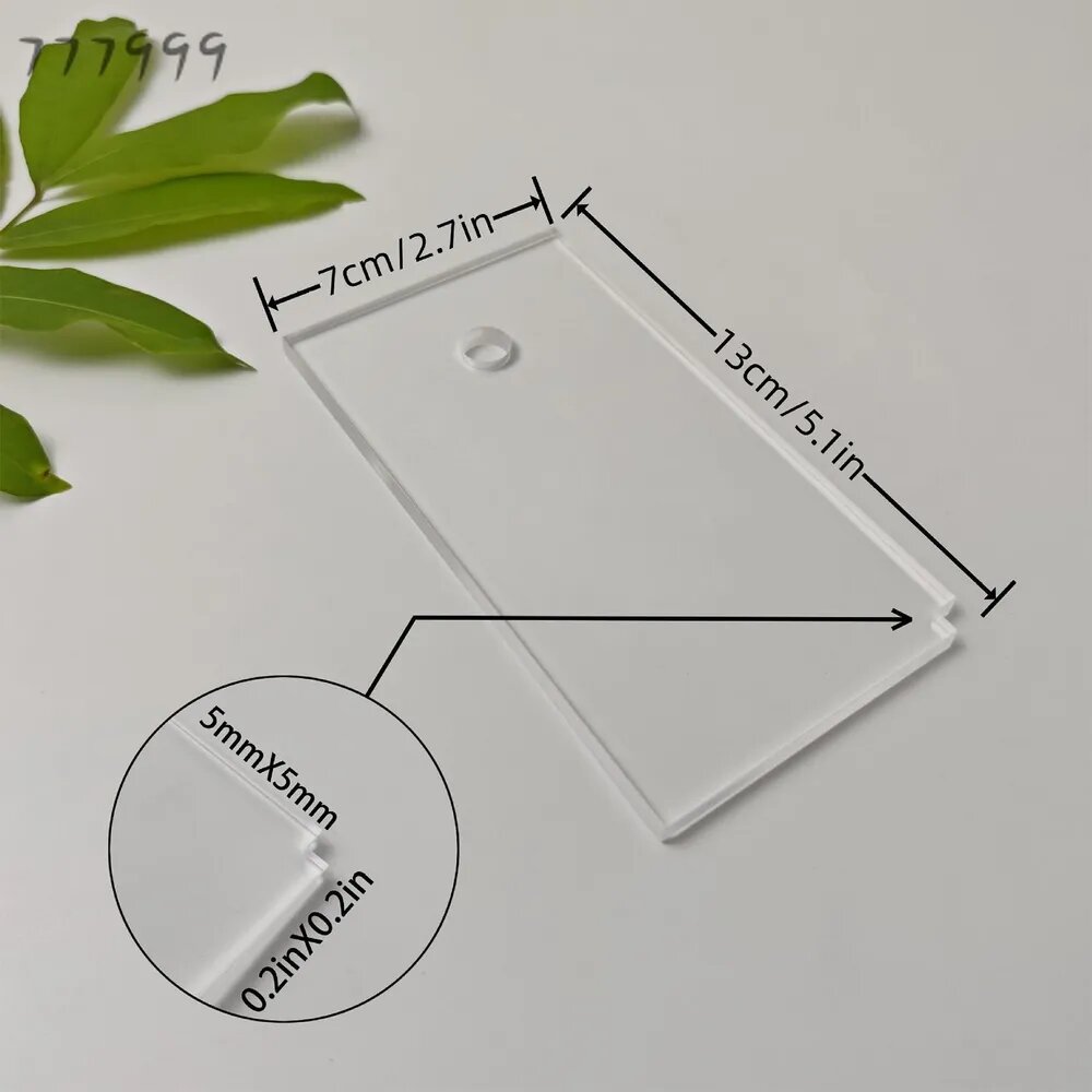 Скребок цикля для обработки сноубордов, прозрачный, 13 см