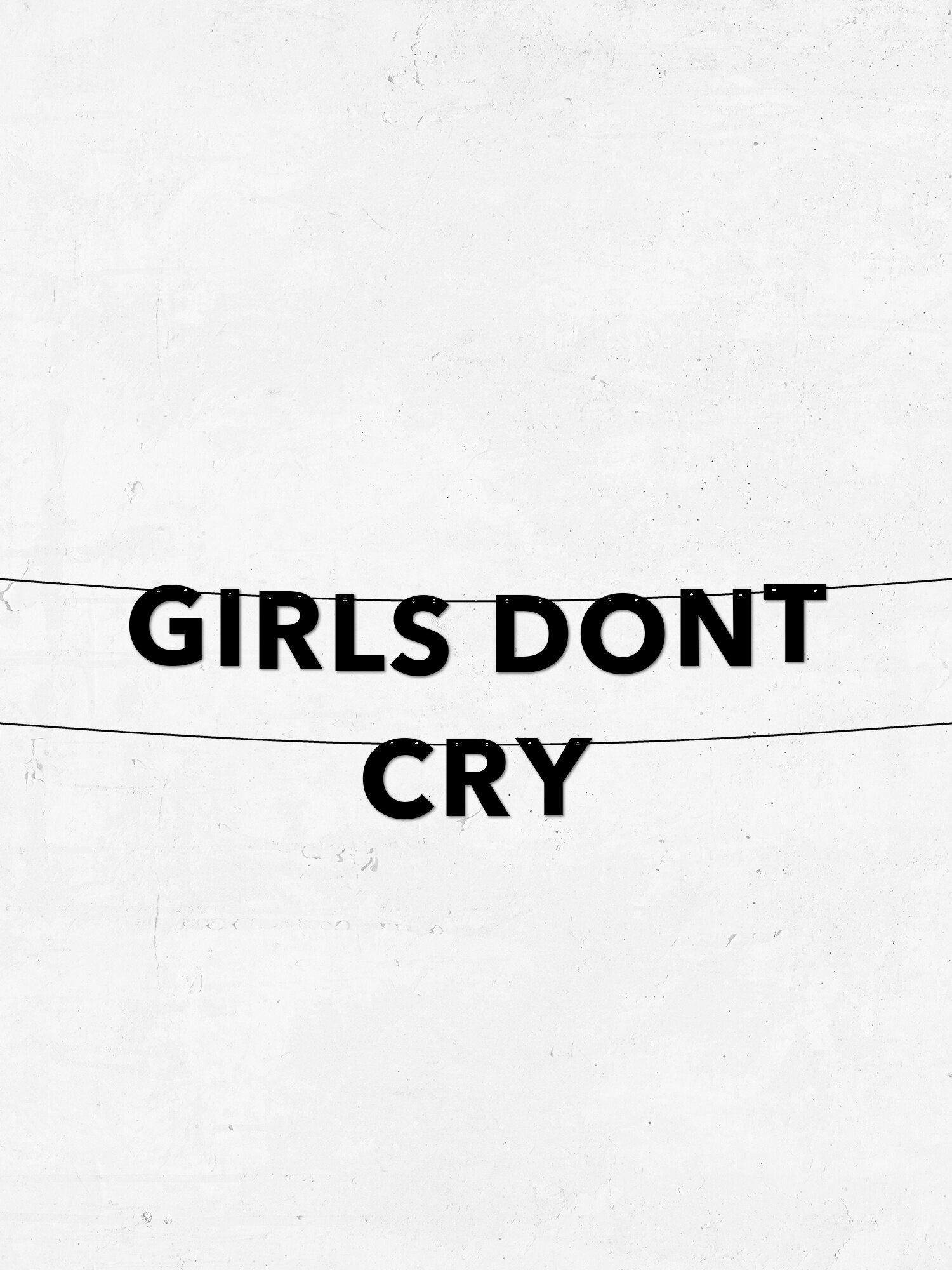 Гирлянда из букв Girls Don t Cry - Долговечный декор для комнаты подростка, 10 см, легко крепится