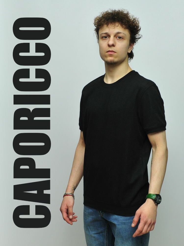 Футболка Caporicco 2XL-K-20095-SIYAH