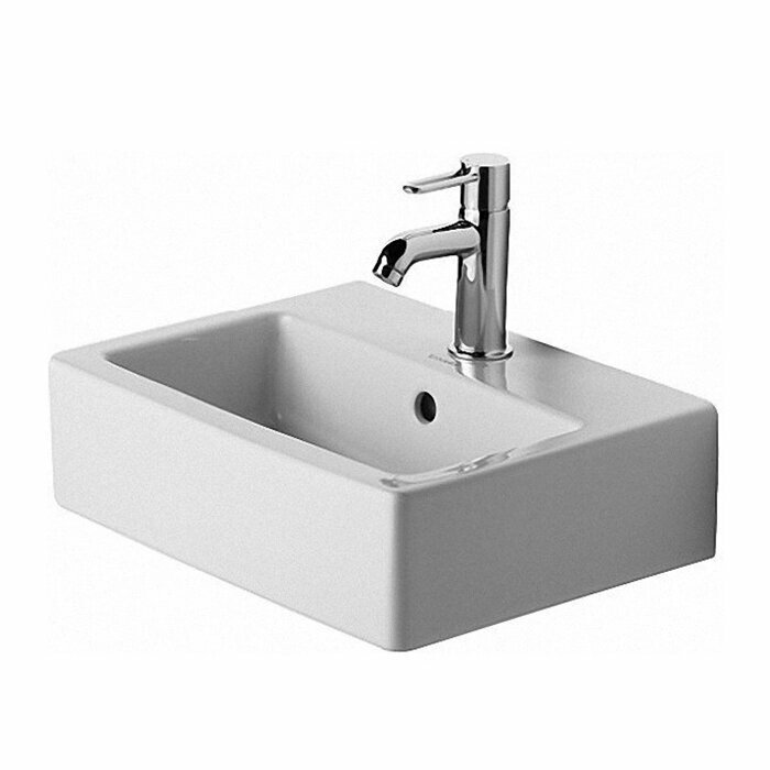 Раковина Duravit Vero 0704450000 подвесная, 45х35см, с 1 отв, цвет белый