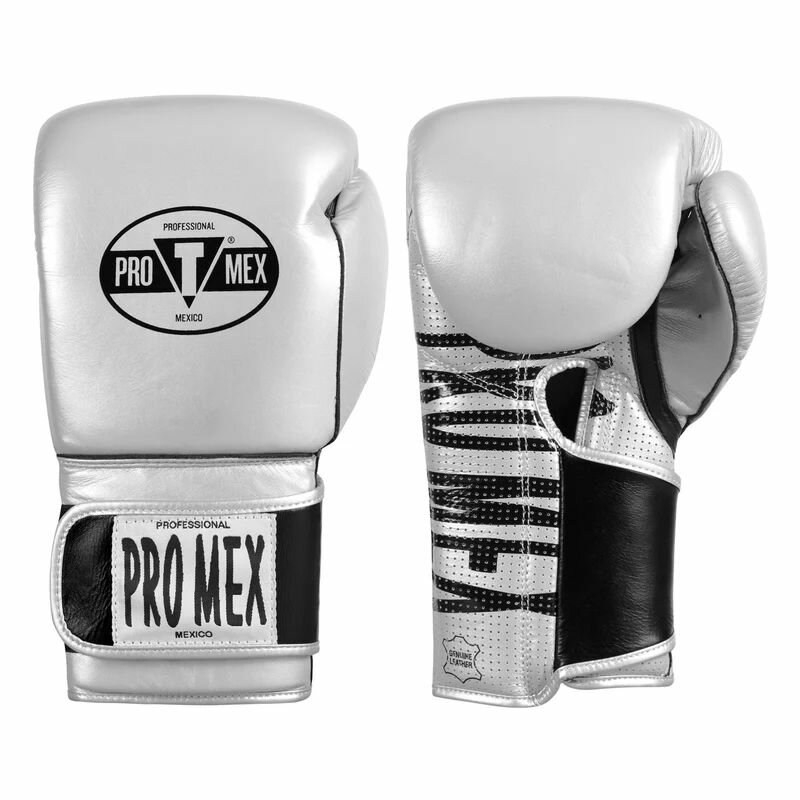 Перчатки боксерские Pro Mex Professional Edge Training Gloves, 14 унций, серебристые