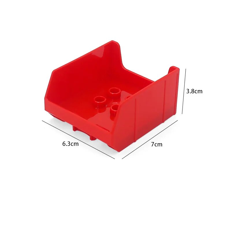 Механические строительные блоки PHILOPT 14+ Красный, Bucket red 1pcs