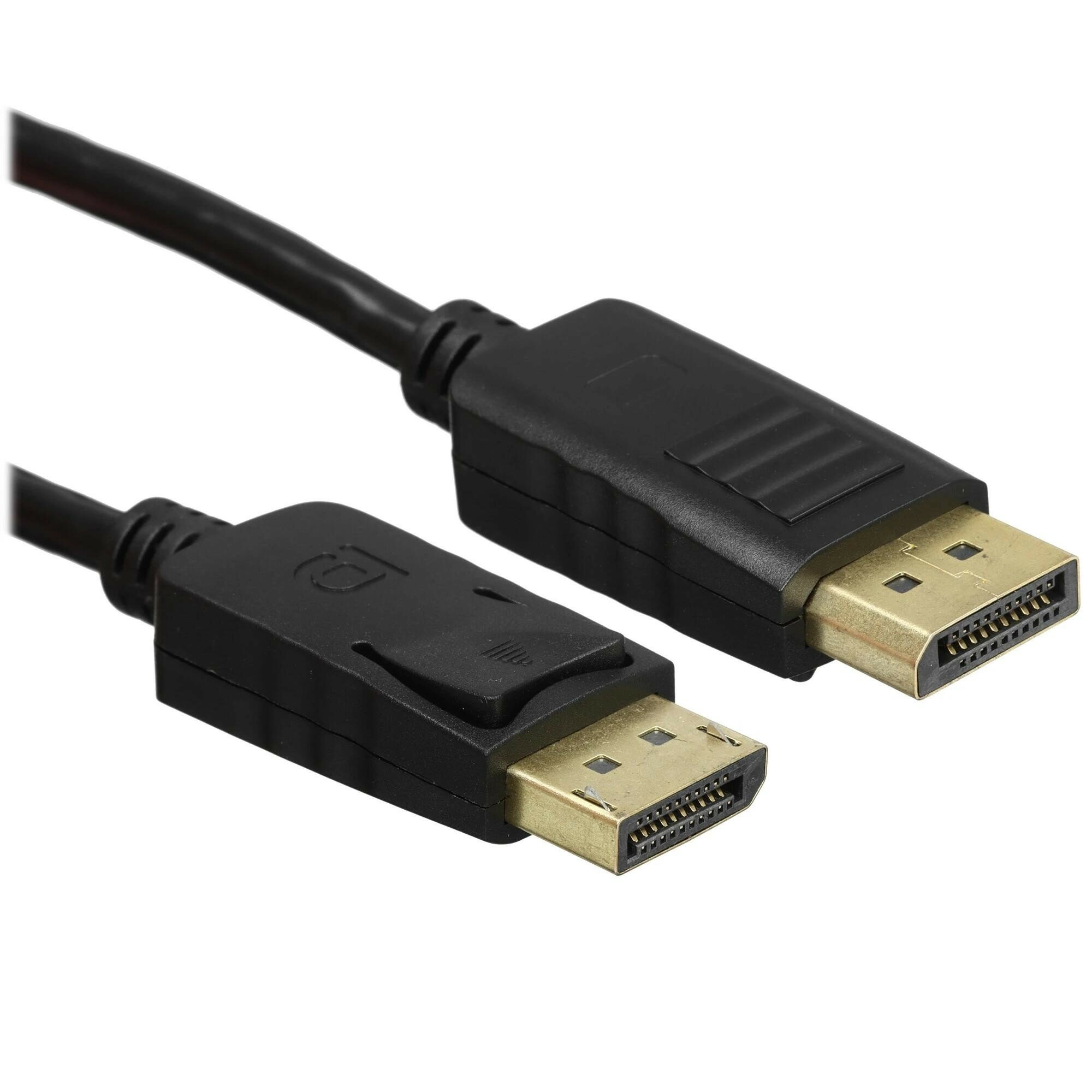 Bion Кабель DisplayPort v1.2, 20M/20M, 3840x2160 30Hz, экран, 1 м, черный, позолоченные контакты BXP-CC-DP-010