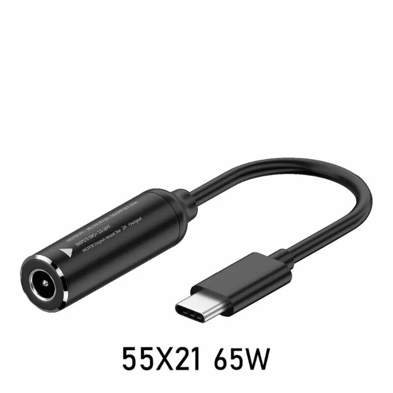 Адаптер USB Type-C - 3.5 мм, 65Вт, черный