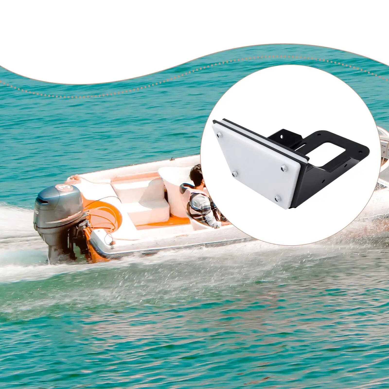 Крепление для троллингового мотора на транец Transom Trolling Motor Mount