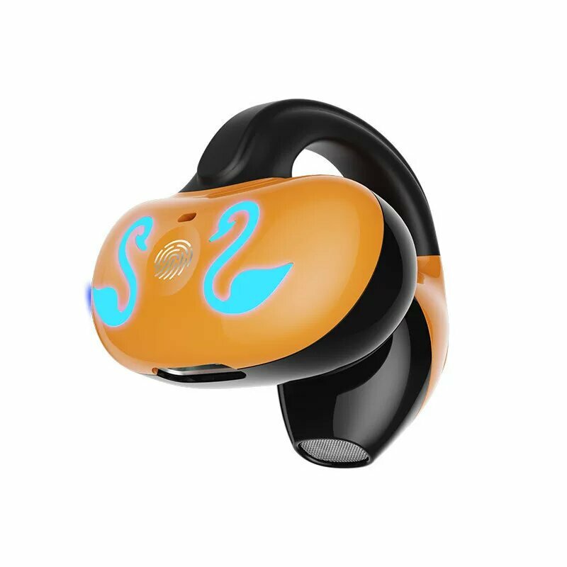 Беспроводные костные наушники Bluetooth водонепроницаемые одиночный экземпляр GD68 оранжевый для повседневного