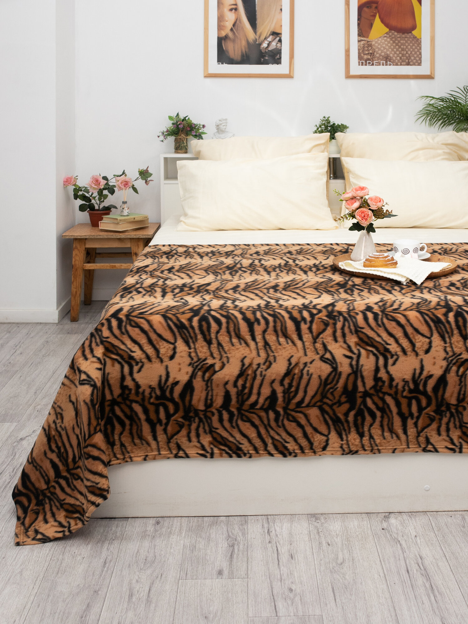 Плед Wellness, флис, 150x200см, двухсторонний, плотность 180г/м², полиэстер 100%,
