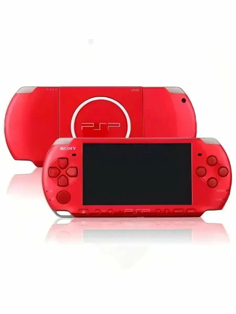 Портативная игровая консоль Sony PSP 3000, 64GB, комплект красный