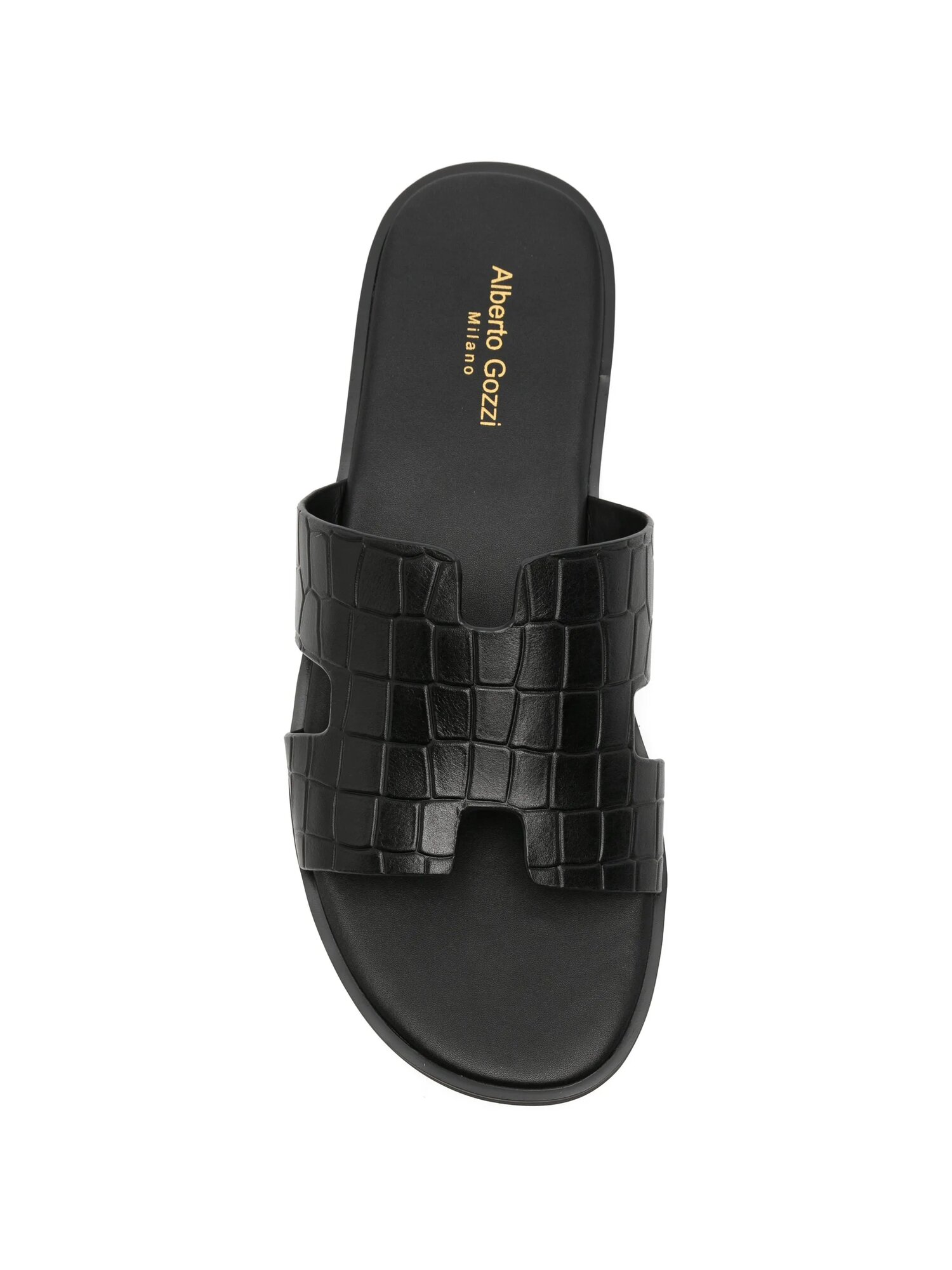 Сандалии Alberto Gozzi Croc-effect cut-out sandals, размер 43 — фото 1