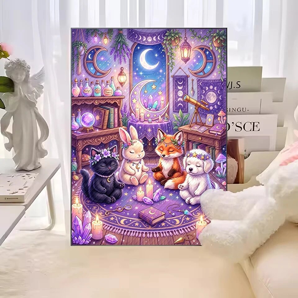 Алмазная картина Dreamy Studio Diamond Art Fairy Dust FD SQ 40x50cm, WKL670922-J